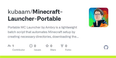 Github Kubaamminecraft Launcher Portable Portable Mc Launcher By