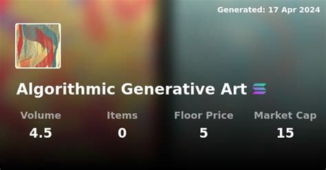 Algorithmic Generative Art A Unique Nft Collection Living On The