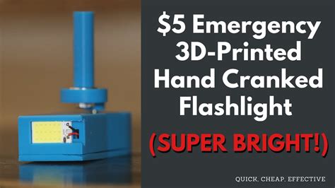 Cheap And Easy Diy Hand Cranked Flashlight Youtube