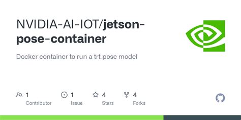 Github Nvidia Ai Iot Jetson Pose Container Docker Container To Run A Trt Pose Model
