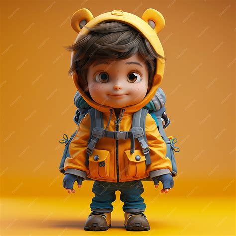 Premium Photo A Photo Of Mini Cartoonish Character Design