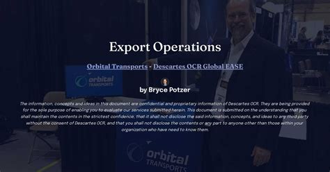 Orbital Transports Descartes Ocr Global Ease