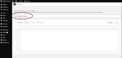 Verify Your Site With Google Search Console Using An HTML Tag Elementor