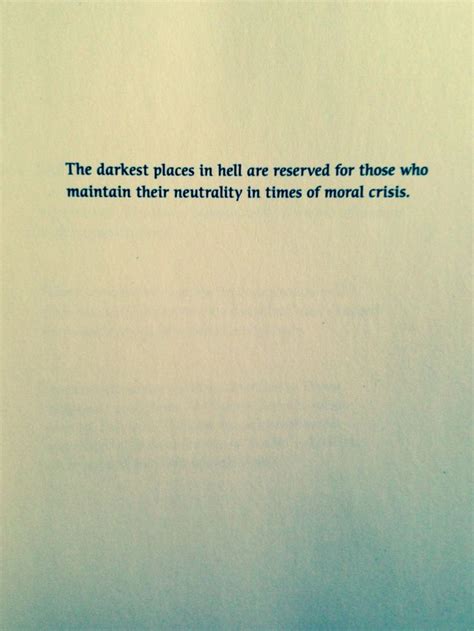 The Darkest Places In Hell Dantes Inferno Quote