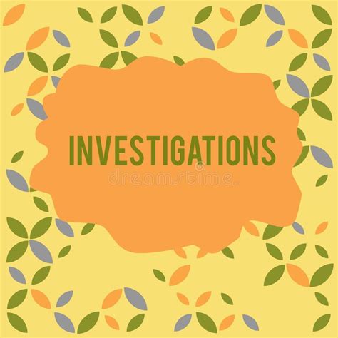 Conceptual Hand Writing Showing Investigations Business Photo
