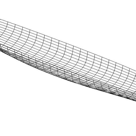 The Hull Form Of Dtmb 5415 Unit Download Scientific Diagram