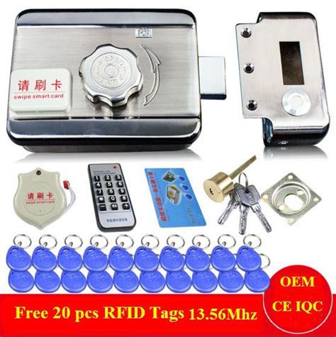 Single Double Access Door Gate Access Control System Electronic Integrated RFID Motorized Lock