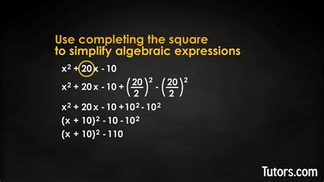 Complete The Square Cheat Sheet At Dorothea Manley Blog