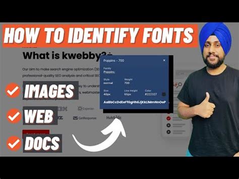 How To Identify Fonts From Images Websites And Documents Simple Steps Kwebby