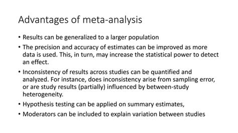 Systematic Review And Meta Analysis Pptx