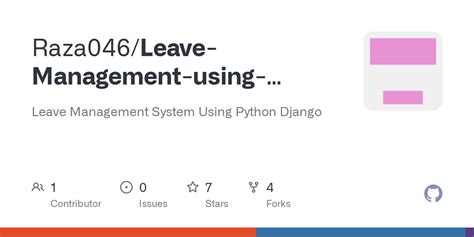 Github Raza046leave Management Using Python Django Leave Management