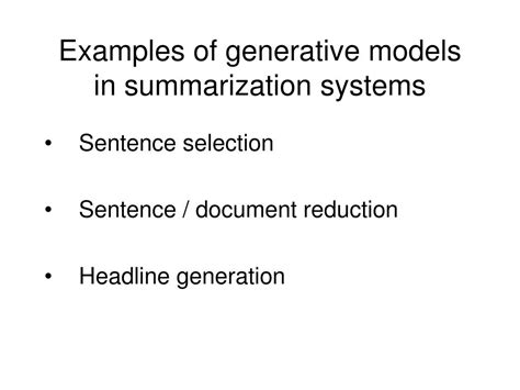 Ppt Automatic Summarization Powerpoint Presentation Free Download