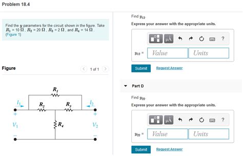 solved problem 18 4 part a find the y parameters for the