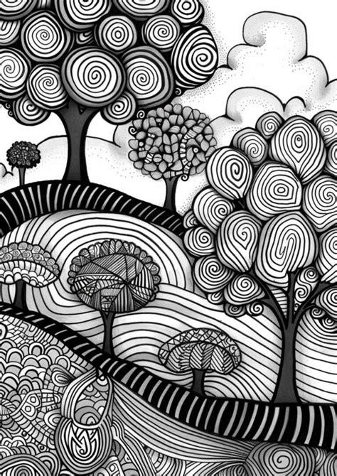 Zen Out And Doodle On 70 Zentangle Inspired Landscape Ideas To Spark