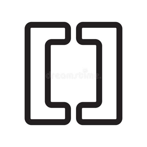 Brackets Grouping Symbol Icon Vector Sign And Symbol Isolated On White Background Brackets