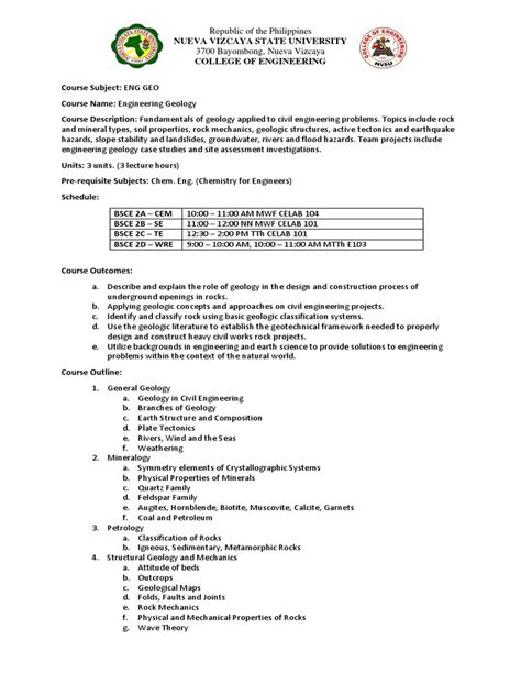 Course Intro Pdf Geology Rock Geology