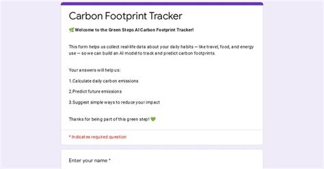 Carbon Footprint Tracker Tirumani Satya Akshay