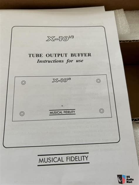 Musical Fidelity Tube Output Buffer Photo 4558555 Us Audio Mart