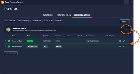 How To Set Up Firewall Application Rules Avast