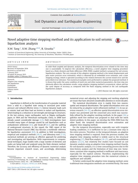 Pdf Numerical Simulation On Seismic Response Of Embankment On Liquefiable Sand Using Adaptive