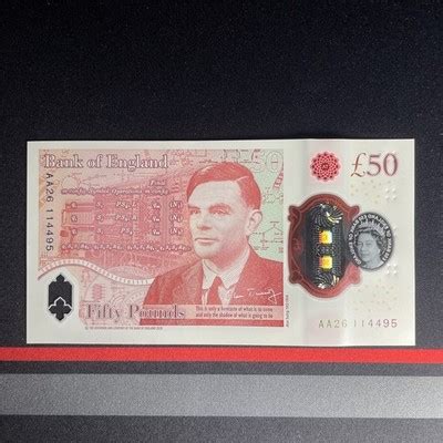 Aa26 £50 Plastic Polymer Fifty Pound Note Aa Prefix Aa26 114495 Alan