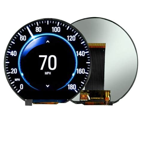 Rjoytek 3 6 Inch 544 506 Round Tft Ebike Lcd Panel Lcd Display Capacitive Touch Panel Top