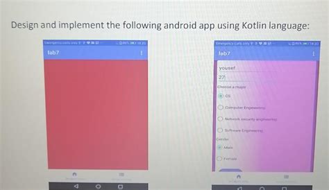 Design And Implement The Following Android App Using Chegg