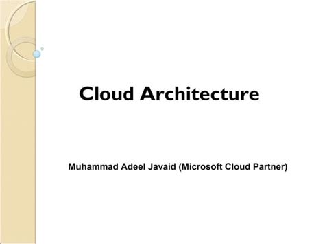 Unit 2 Cloud Computing Architecture Ppt