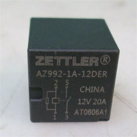 Zettler 12v 20a 2110 0493 Power Signal Relay Mc Rly9 Az992 1a 12der