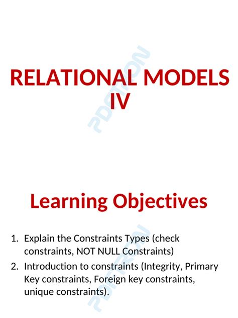 relational models iv teachers slide download free pdf relational