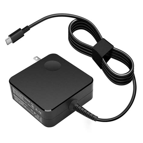 Suitable For Lenovo Square Notebook Portable Power Adapter W Type C Port Pd Fast Charge
