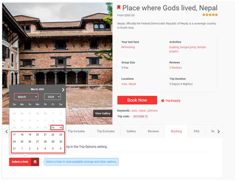 adding validation of the trip in case of trip duration wp travel