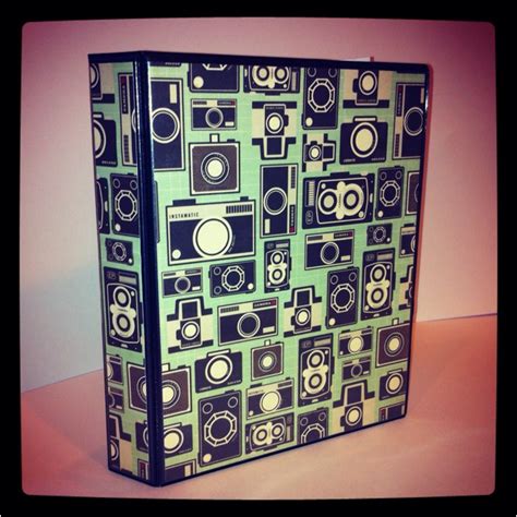 Boring Avery Binder 5 5 X 8 Meets Heavy Scrapbook Paper To Create A Customized Notebook