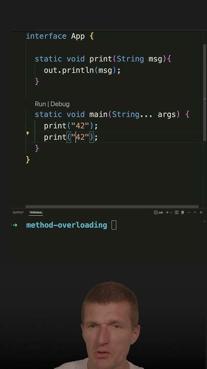 How To Overload Methods In Java Java Shorts Youtube