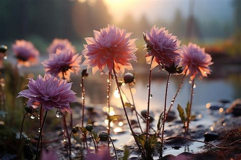 Premium Photo Daisy Dawn Awakening Of The Meadow