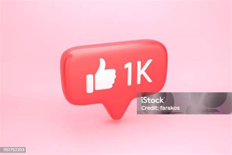 1000 명이 좋아합니다 엄지손가락 위로 아이콘 소셜 미디어 알림 3차원 형태에 대한 스톡 사진 및 기타 이미지 3차원 형태