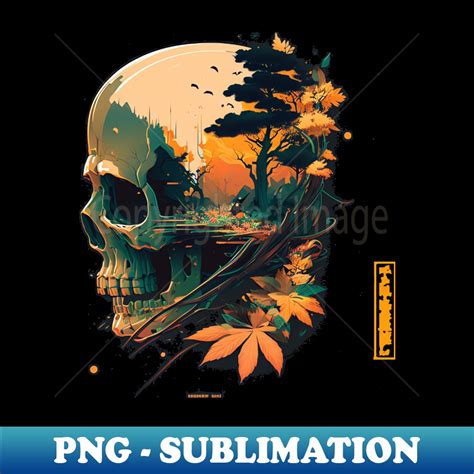Skull Illustration Instant Png Sublimation Download Tran Inspire Uplift