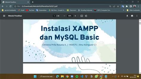tutorial install xampp dan materi mysql basic part 1 youtube