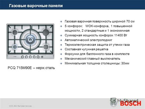 Презентация на тему: "ООО «БСХ Бытовая техника» Газовые варочные панели ...