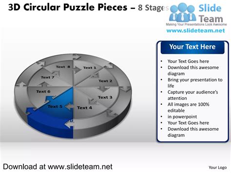 How To Make Create D Doughnut Chart Circular Puzzle With Hole In Center Pieces Stages Style