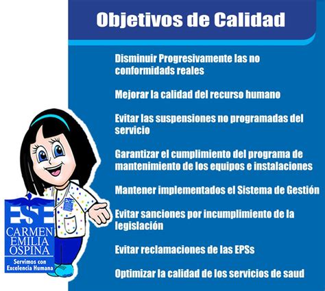 Objetivos De Calidad Ese Carmen Emilia Ospina