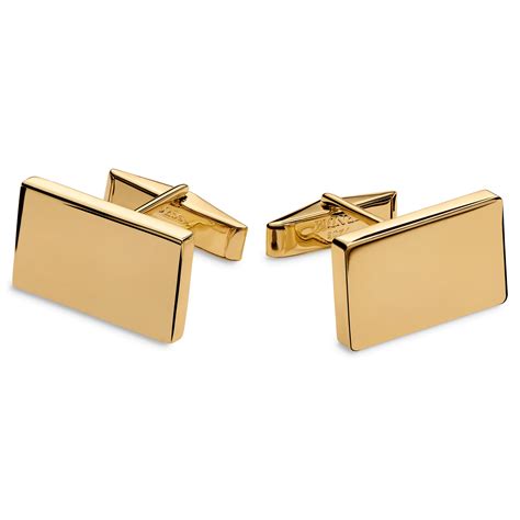 Rectangle Gold 925s Classic Cufflinks In Stock Northern Jewelry
