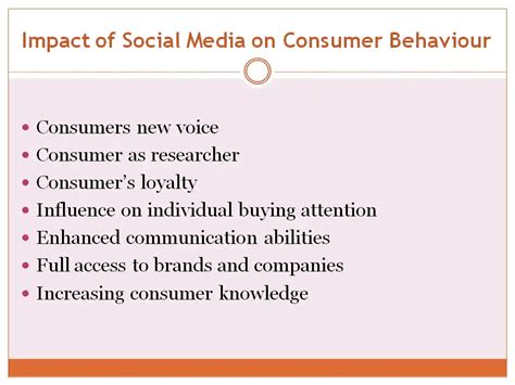 Impact Of Social Media On Consumer Behaviour