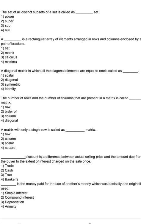 The Set Of All Distinct Subsets Of A Set Is Called As Set 1 Power 2