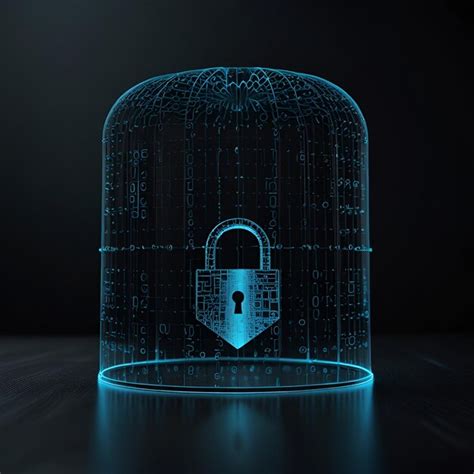 Cybersecurity Concept With Virtual Screen For Secure Internet Access