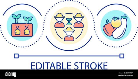 Farming Loop Concept Icon Stock Vector Image And Art Alamy