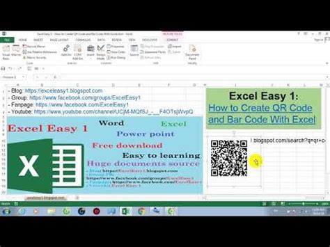 Excel Easy Excel Easy How To Create QR Code And Bar Code With Excel