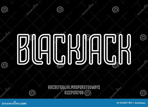 Unique Decorative Linear Retro Style Alphabet Display Font Vector Stock Vector Illustration Of