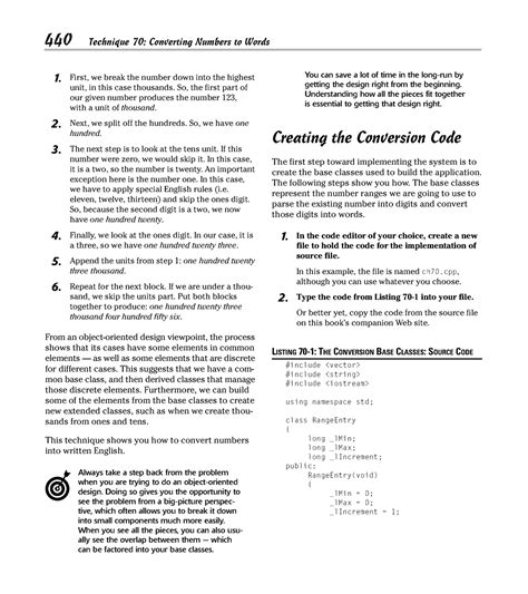 C Timesaving Techniques 87 440 Technique 70 Converting Numbers To Words 1 First We