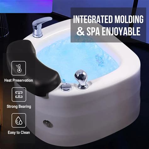 페디큐어 스파 아크릴 발 목욕 세면대 호텔 스파 마사지 발 테라피 샵 상업용 제조 업체 마사지 의자 페디큐어 포함